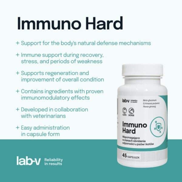 Lab-V Immuno Hard 45 kaps. - anivet.lt